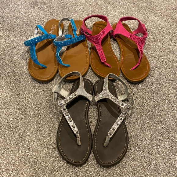 Candie's | Shoes | 2 Pairs Of Girls Sandals | Poshmark